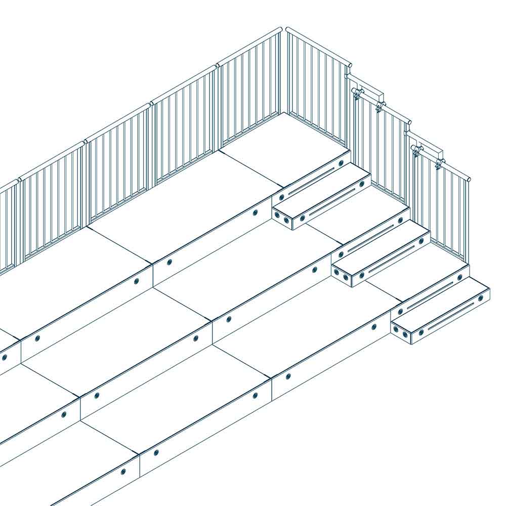 Grandstands, spectator stands and raked seating | HOAC®